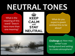 Neutral Tones by Thomas Hardy | Teaching Resources