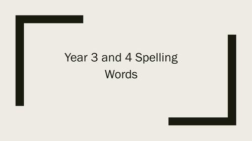 Year 3 and 4 Spelling Bundle | Teaching Resources