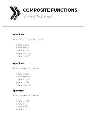 Composite Functions - Complete Lesson | Teaching Resources