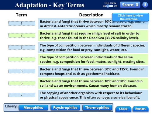 Bio7.4 Adaptation | Teaching Resources