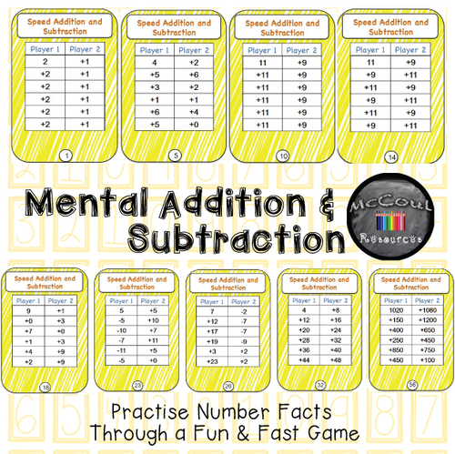 Speedy Mental Addition and Subtraction | Teaching Resources