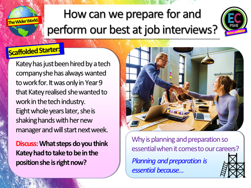 Careers : Job Interviews Preparation | Teaching Resources