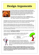 Design Argument | Teaching Resources