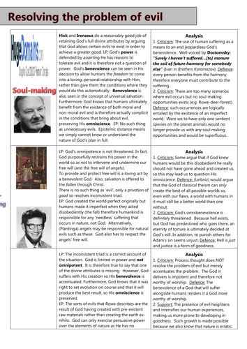 Problem of Evil by - UK Teaching Resources - TES