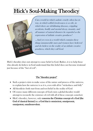 Problem of Evil by - UK Teaching Resources - TES