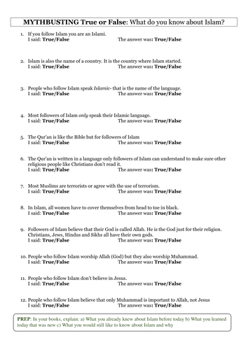 Full Key Stage 3 Islam scheme of work | Teaching Resources