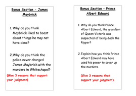 Jack the Ripper suspects. | Teaching Resources