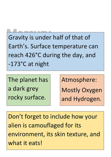 Alien Adaptations with built in progress checks | Teaching Resources
