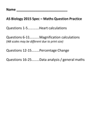 A level biology maths calculation questions (Edexcel SNAB) | Teaching ...