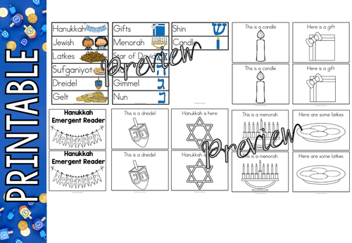 Hanukkah Chanukah Digital and Printable | Teaching Resources
