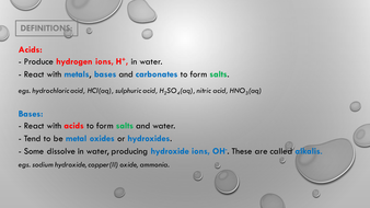 GCSE Acids and Bases PowerPoint Presentation | Teaching Resources