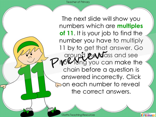 Multiply by Eleven | Teaching Resources