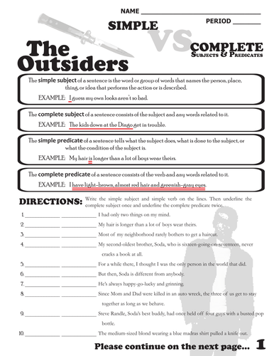 OUTSIDERS Unit Teaching Package (by S.E. Hinton) | Teaching Resources