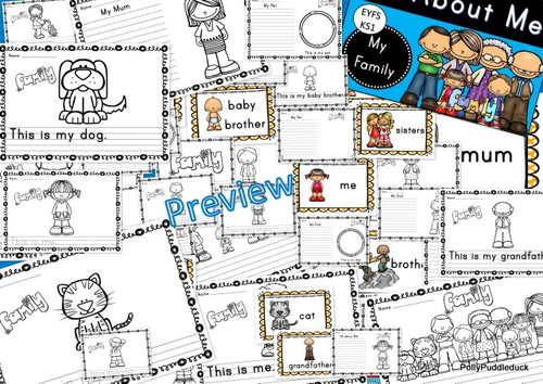 All about Me - My Family (Emergent Readers and Writers - EYFS/KS1 ...