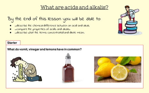 Acids and Alkalis Unit - 2 Whole lessons and Worksheets | Teaching Resources