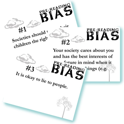GIVER PreReading Bias Activity | Teaching Resources