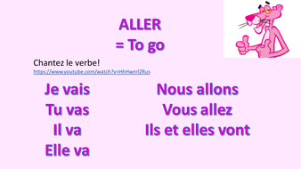 Song for the verb aller | Teaching Resources
