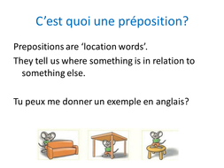 French prepositions | Teaching Resources