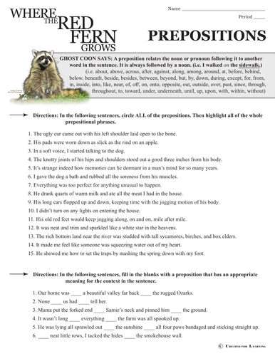 WHERE THE RED FERN GROWS Unit Teaching Package | Teaching Resources