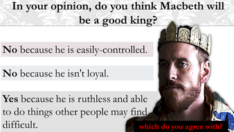 Macbeth (Act 3, Scene 1) Banquo and Macbeth soliloquy lesson KS4 year ...