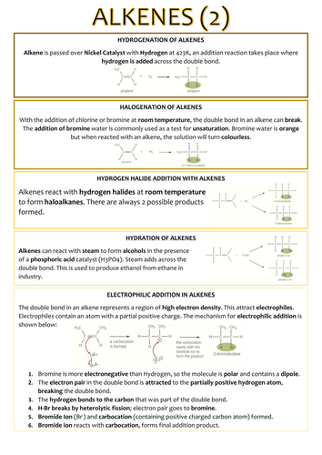 Chemistry AS Level OCR Revision Notes - Organic Chemistry | Teaching ...