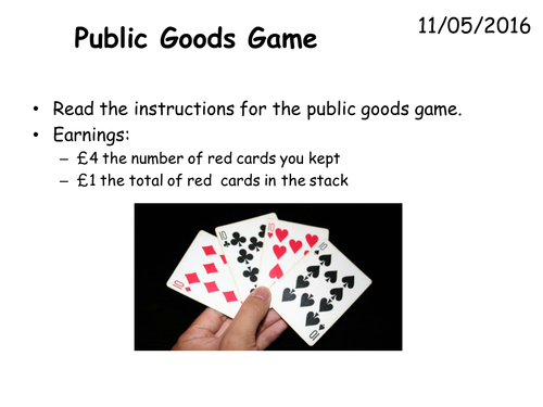 Public Goods | Teaching Resources