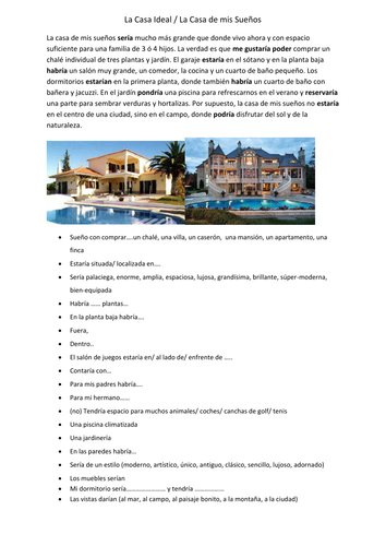 La Casa Ideal | Teaching Resources