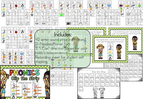 Phonics Clip the Strip | Teaching Resources
