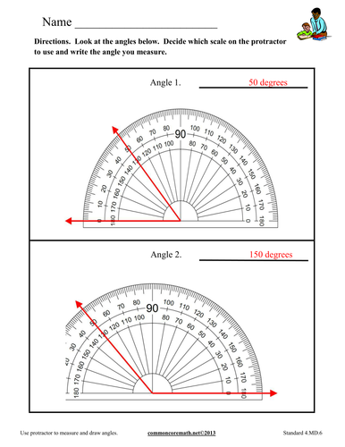 Use Protractors to Measure Angles - 4.MD.6 | Teaching Resources