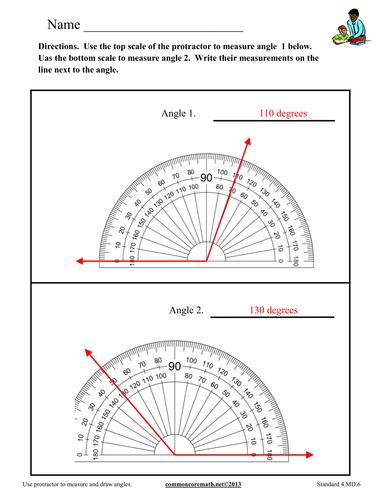 Use Protractors to Measure Angles - 4.MD.6 | Teaching Resources