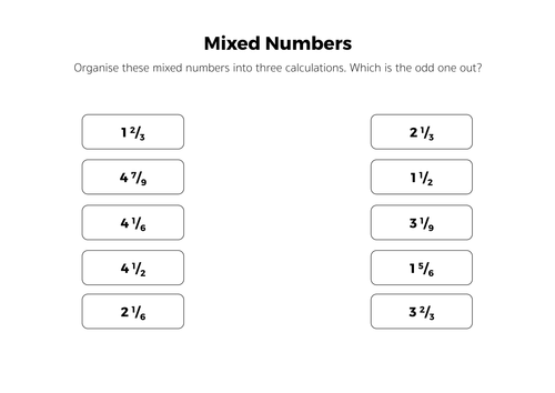 Fractions: Mixed Numbers & Reciprocals - Complete Unit of Work ...