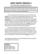 Jamestown: Pocahontas Saves John Smith Primary Source Letter Activity ...