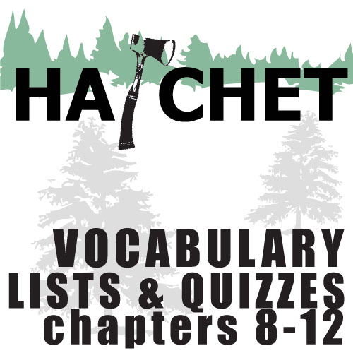 HATCHET Vocabulary List and Quiz (30 words, chs 8-12) | Teaching Resources
