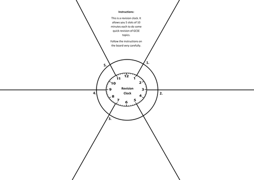 GCSE History - Modern World - Revision Clock | Teaching Resources