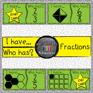 Fractions - I have who has Game | Teaching Resources