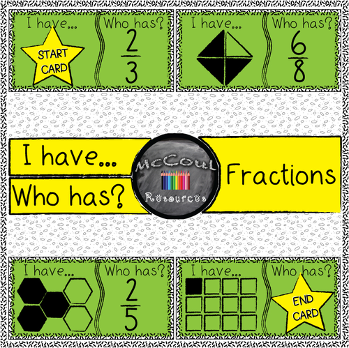Fractions - I have who has Game | Teaching Resources