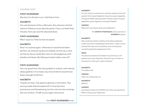 Macbeth suite of lessons Act 1 - Act 5 | Teaching Resources