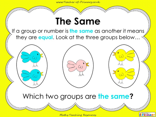 More, Less and the Same - Year 1 | Teaching Resources