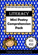 Poetry Comprehension Mini Pack | Teaching Resources