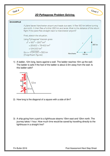 Various Pythagoras' Theorem and Trigonometry Worksheets. | Teaching ...