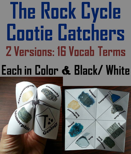 Rock Cycle Task Cards, Interactive Notebooks and Activities Bundle ...