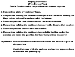 Reducing Fractions Cootie Catchers | Teaching Resources