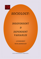 Sociology: Dependent & Independent Variables | Teaching Resources