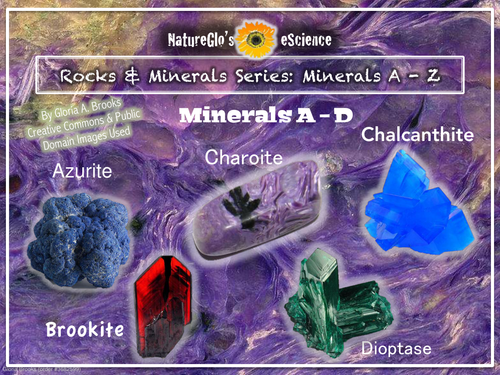 FREE SAMPLE! Rocks & Minerals A - Z Series: Minerals A - D Unit Study ...