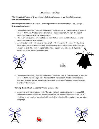 IB Physics Topic 4: Waves | Teaching Resources IB Physics Topic 4: Waves | Teaching Resources