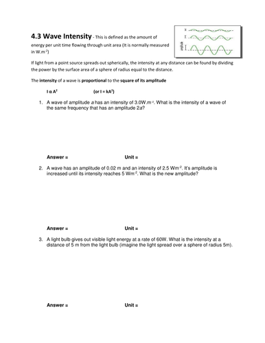 IB Physics Topic 4: Waves | Teaching Resources IB Physics Topic 4: Waves | Teaching Resources