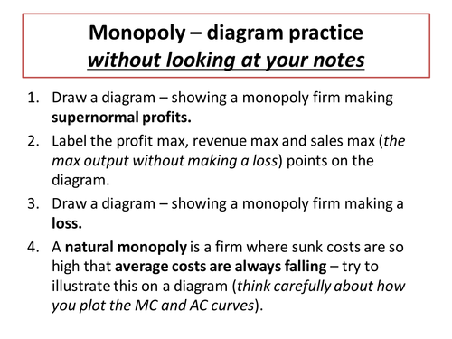 Monopolies | Teaching Resources