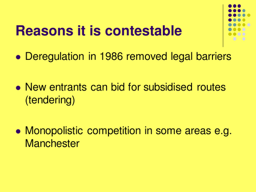 Privatisation, deregulation and franchising | Teaching Resources