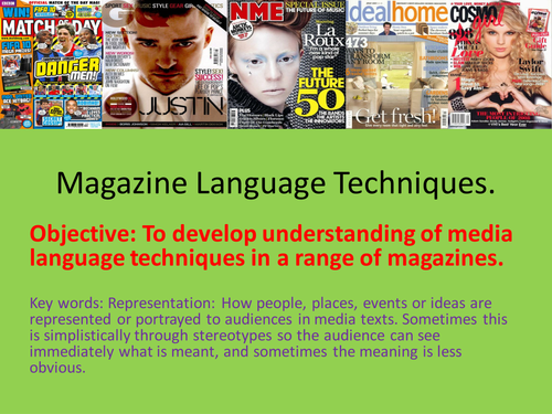 AQA Media GCSE Full Scheme of work for Unit 1: Introduction to Media ...