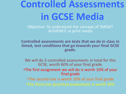 AQA Media GCSE Full Scheme of work for Unit 1: Introduction to Media ...
